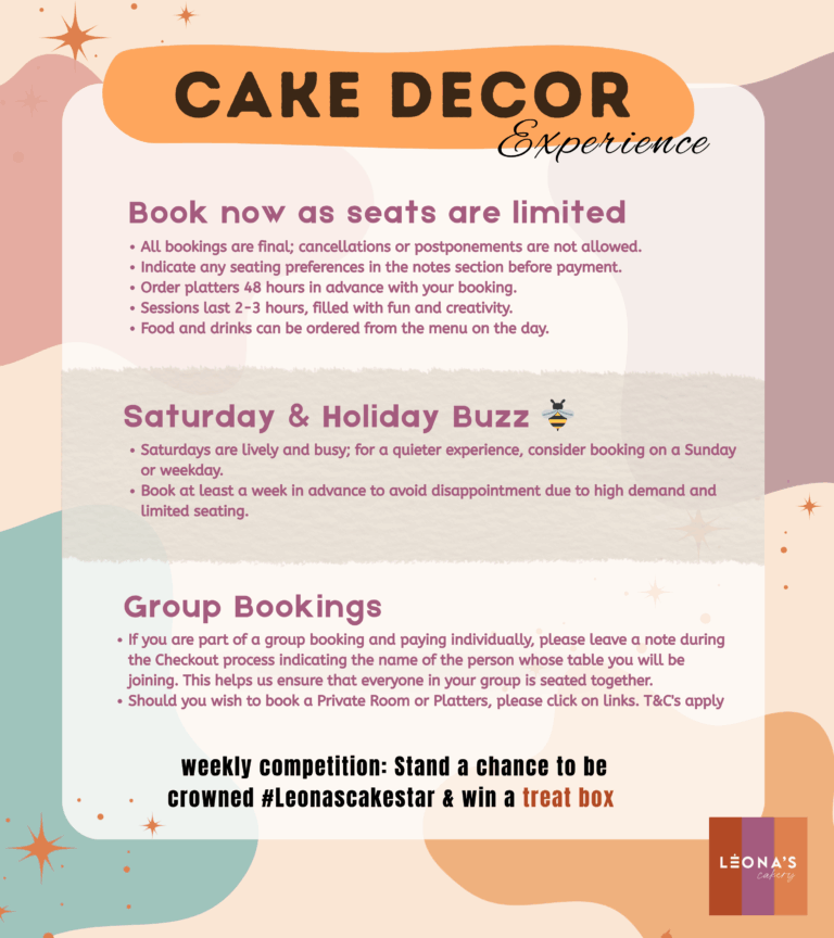 Cake Decor Experience – Leonas Cakery