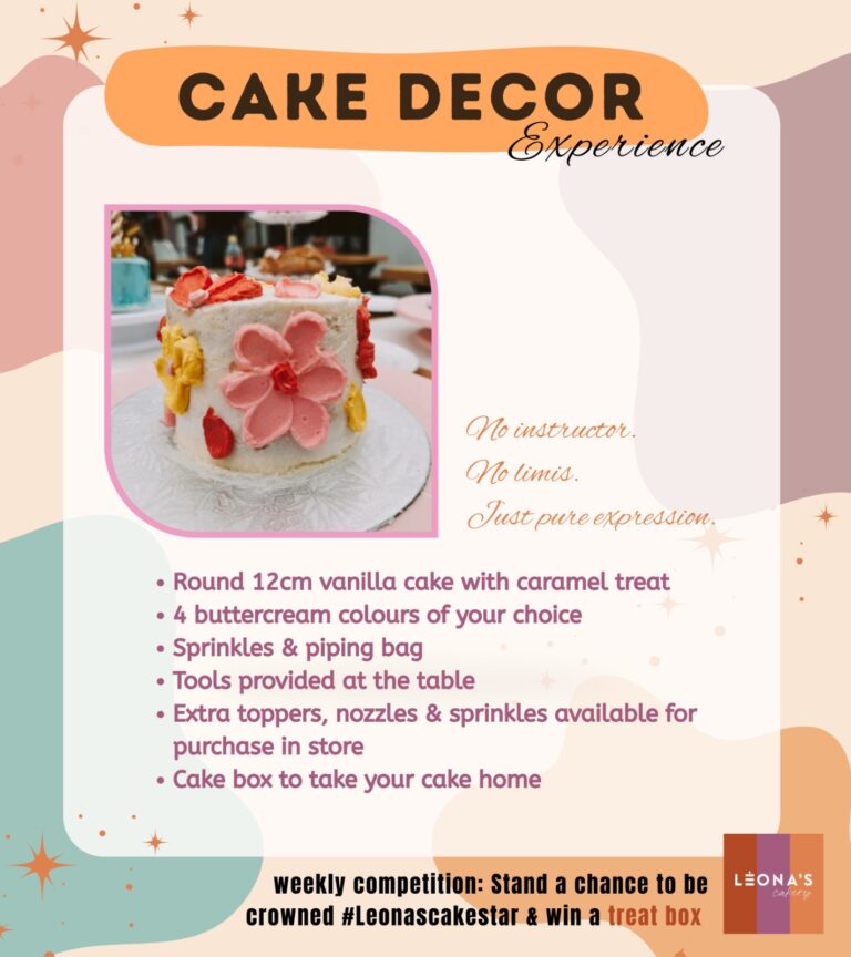 Cake Decor Experience – Leonas Cakery